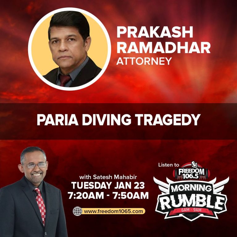 PARIA DIVING TRAGEDY - Freedom 106.5 FM